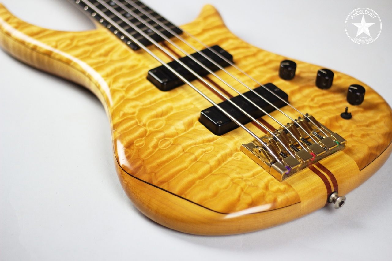 Pedulla Thunderbass 5 1995 Natural Quilted Maple Bass For Sale
