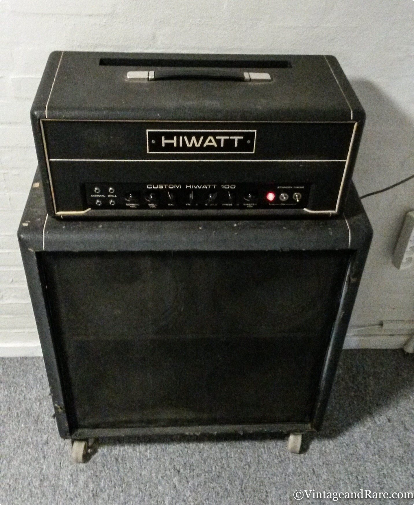 Hiwatt Custom Hiwatt 100 DR103 Head And A SE4123 412 Cab 1970's Amp For ...