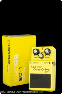 Boss SD 1 Super OverDrive (Black Label) 1980's Yellow Effect For Sale ...