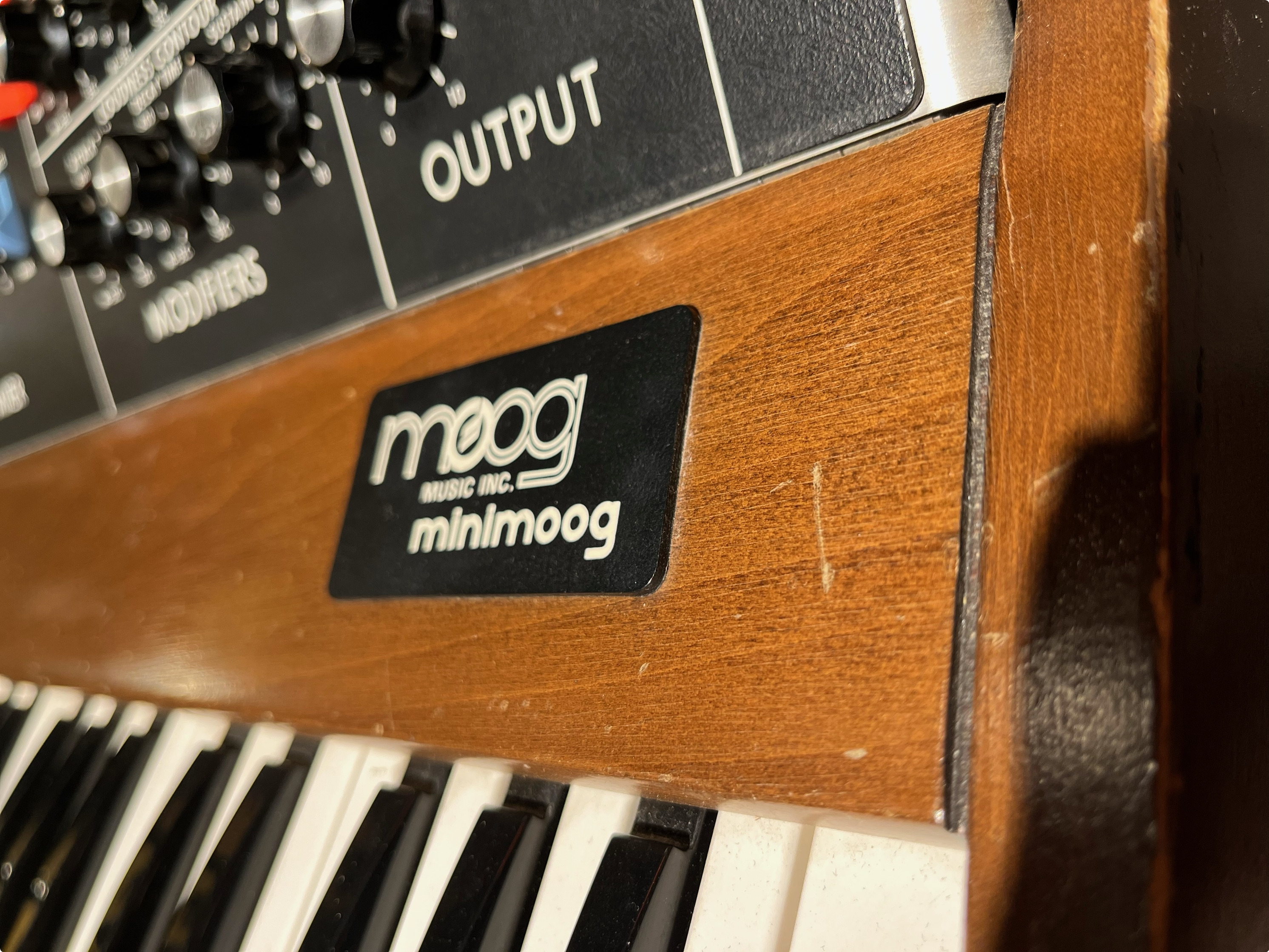 Moog MiniMoog 1970's Wood Piano For Sale Musikborsen Stockholm AB