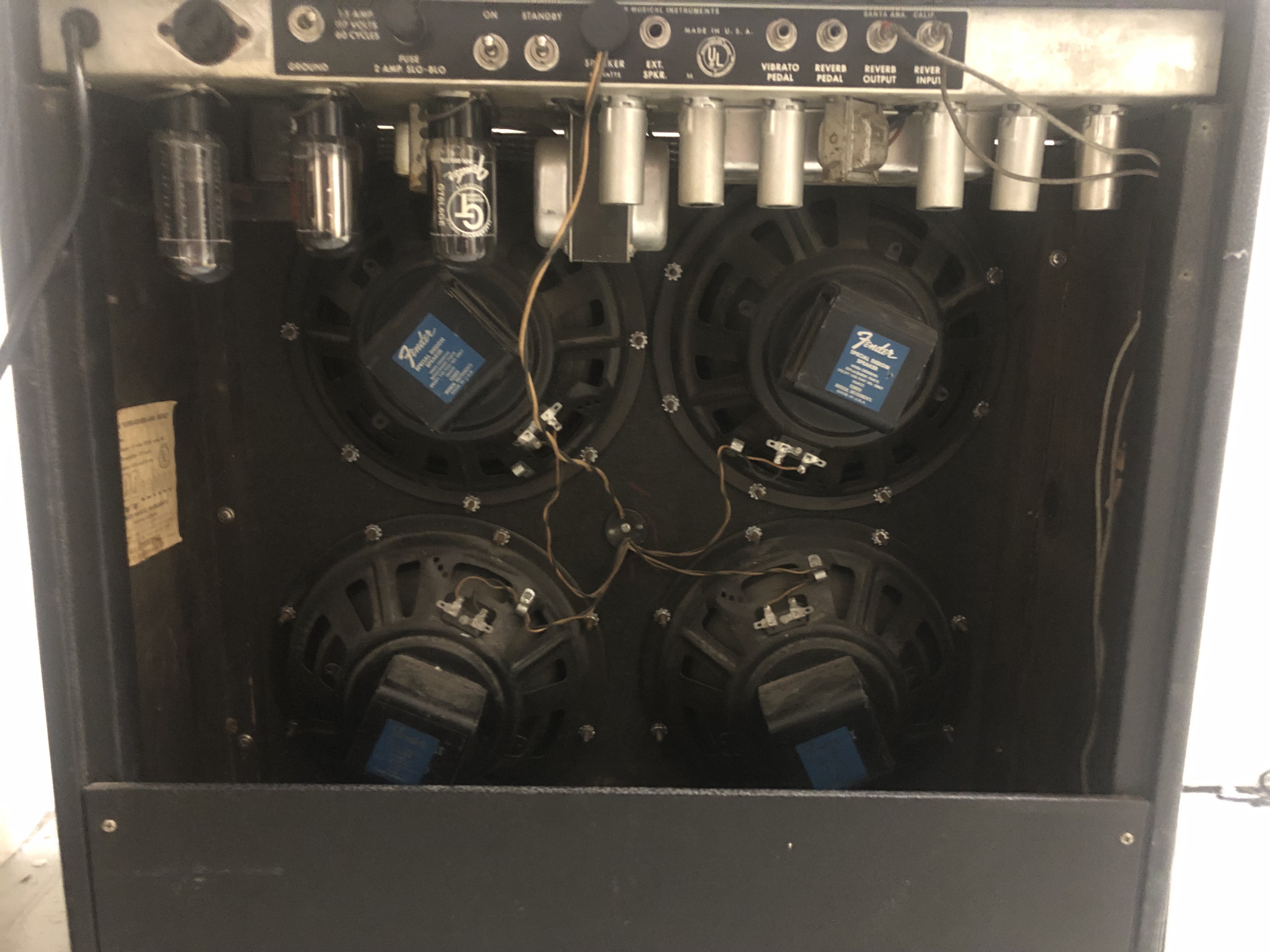 Fender Super Reverb 1967 Silver Amp For Sale Jay Rosen Music