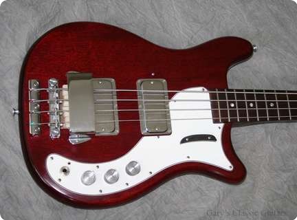 Epiphone Embassy Deluxe Bass 1968 Cherry Red Bass For Sale Garys ...