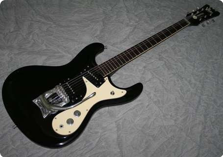 Mosrite MK 1 Ventures Model 1964 Black Guitar For Sale Garys Classic ...