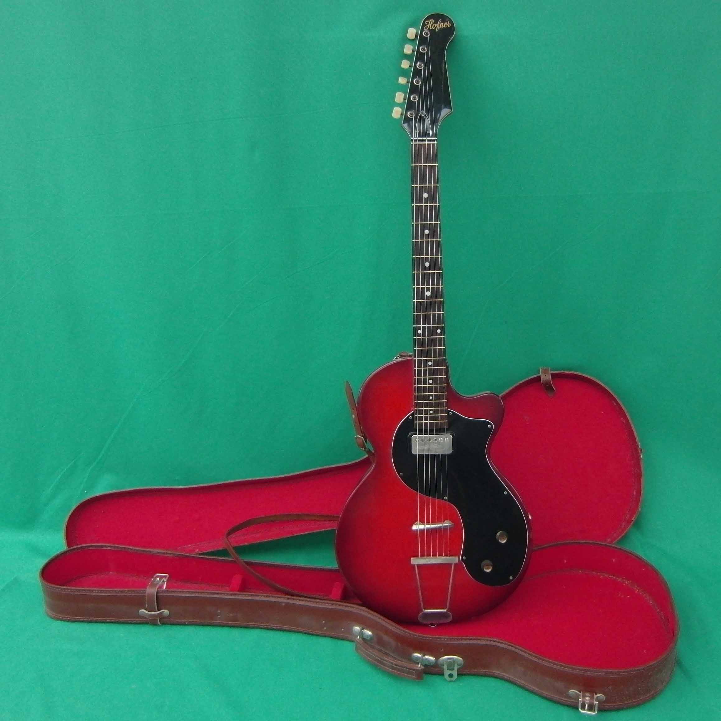 Hofner 161 Colorama 1960 Redburst Guitar For Sale Wutzdog-Guitars
