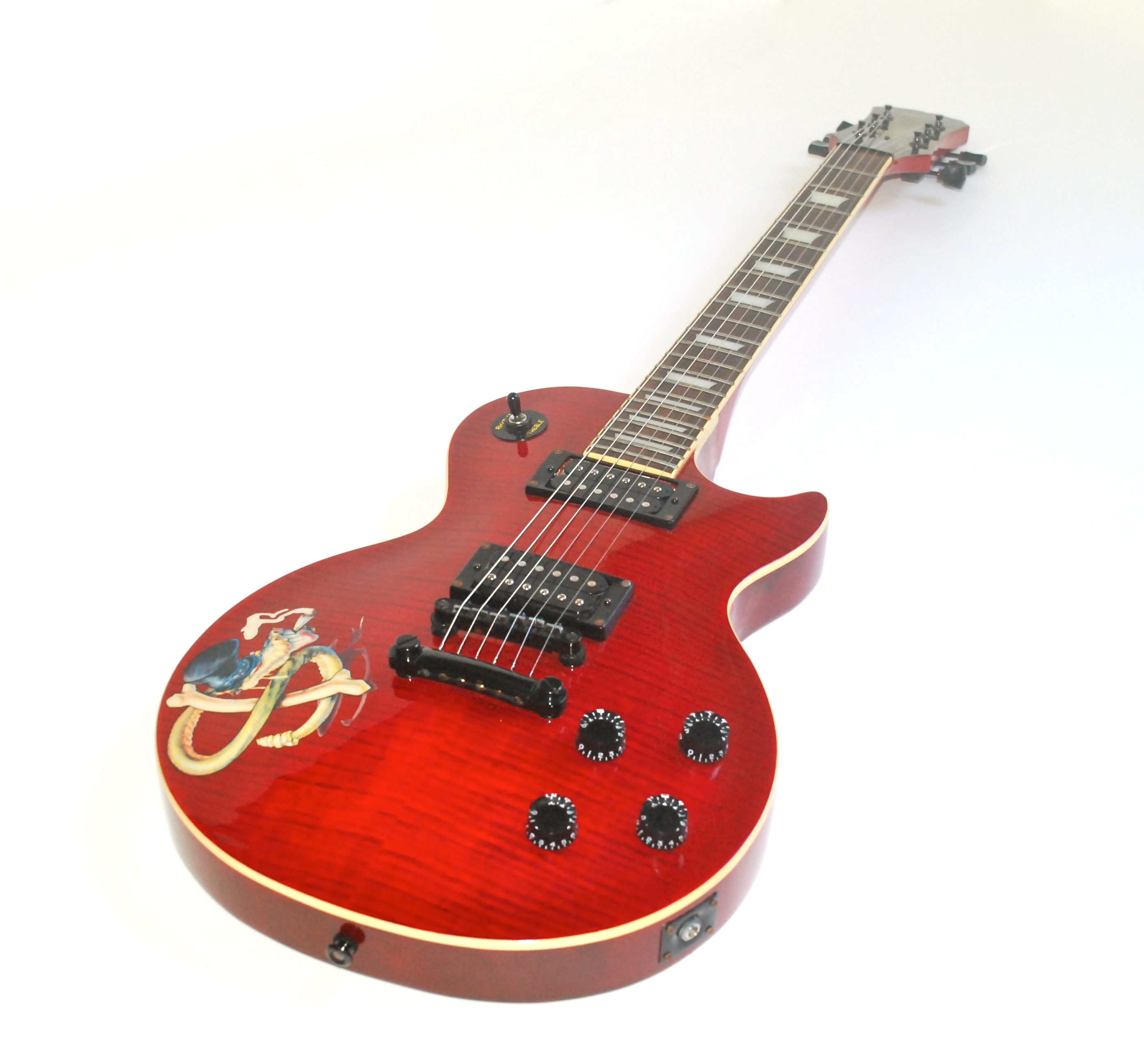Epiphone Slash Snakepit Les Paul Classic 2000 Trans Red Guitar For Sale ...
