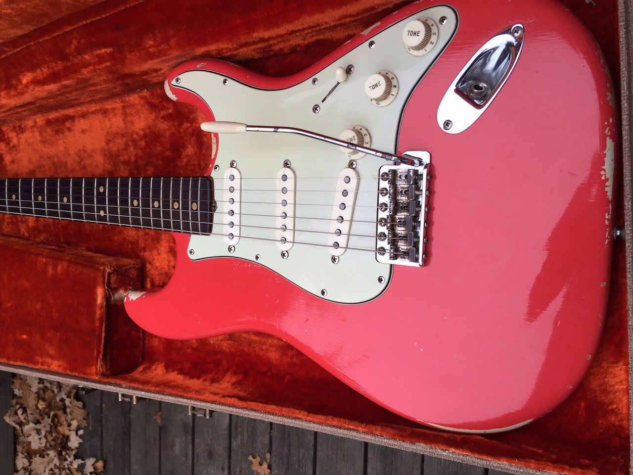 Fender Stratocaster 1962 Fiesta Red Guitar For Sale Anders Anderson Guitars
