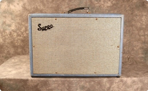 Supro Model 24 1964 Blue Tolex Amp For Sale Andy Baxter Bass & Guitars Ltd