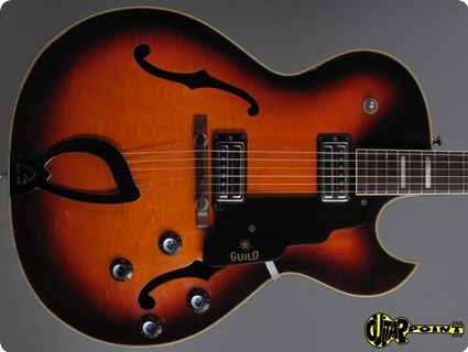 Guild CE 100 D Capri 1967 Sunburst Guitar For Sale GuitarPoint