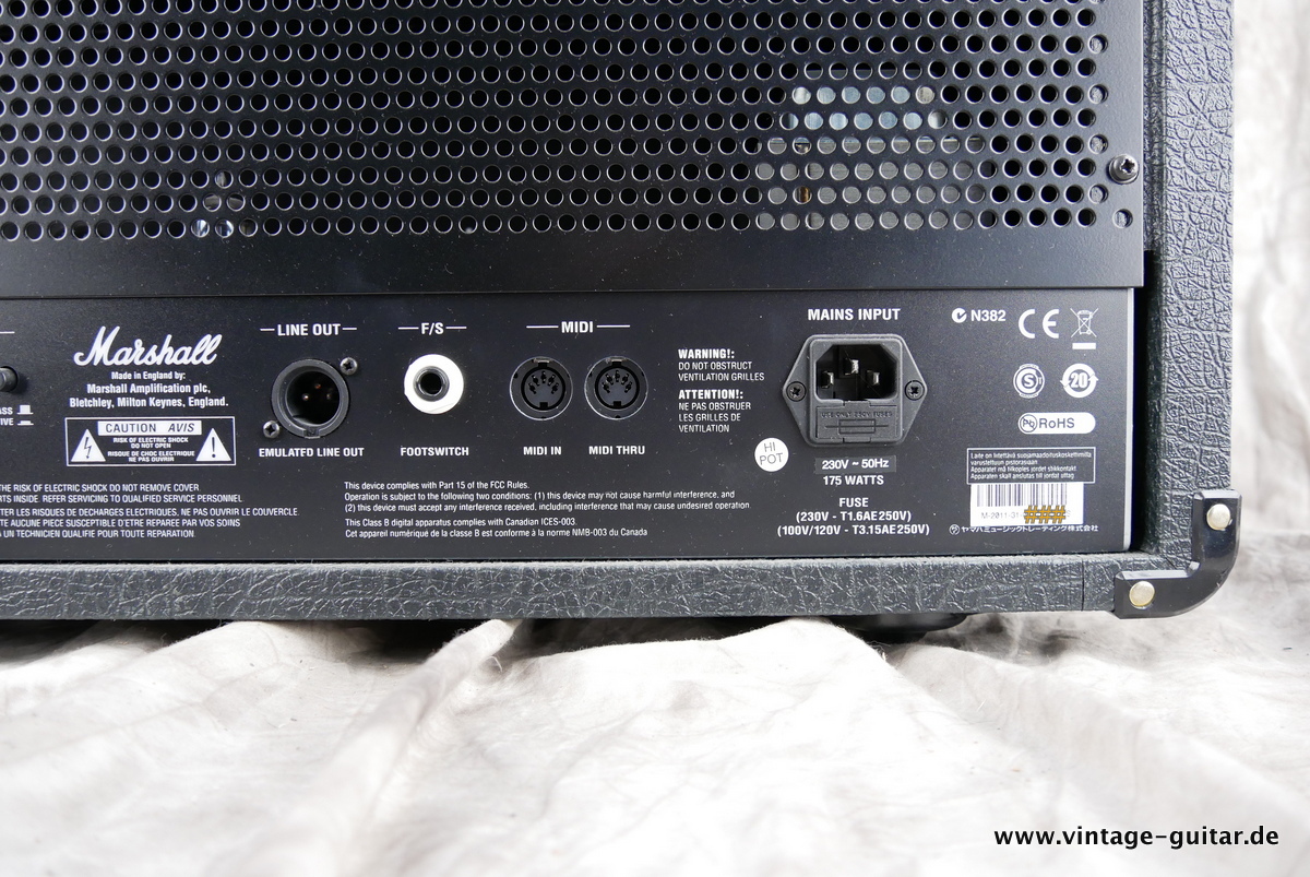 Marshall JVM 205H 2010's Black Amp For Sale Vintage Guitar Oldenburg