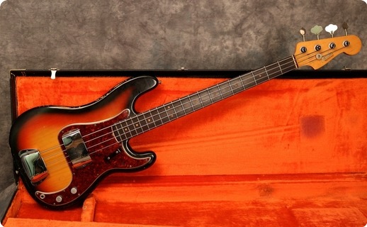 Fender Precision 1964 Sunburst Bass For Sale Andy Baxter Bass & Guitars Ltd