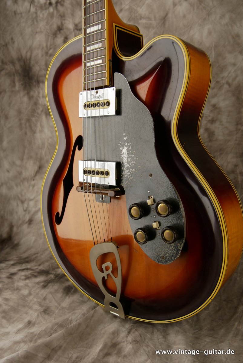 Roger Rossmeisl Standard Cutaway 1960's Sunburst Guitar For Sale ...