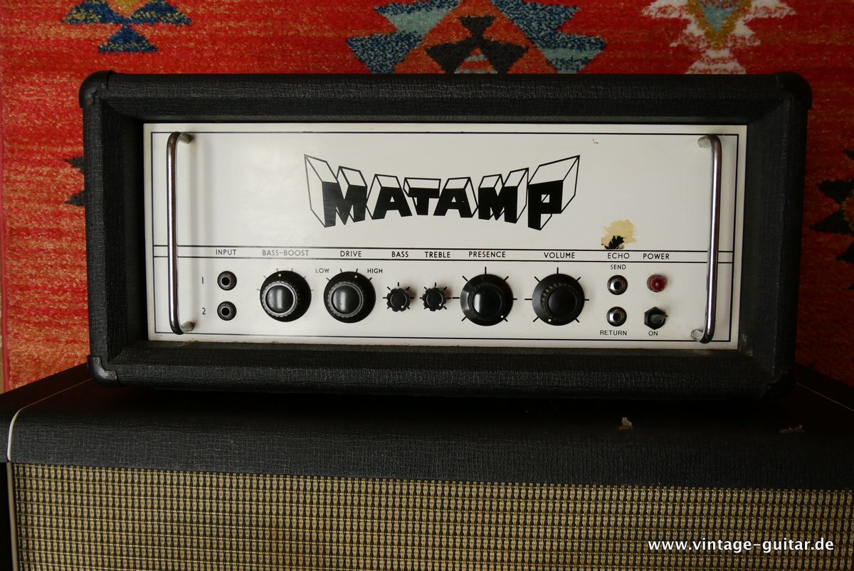 Matamp GT 100 1970's Black Tolex Amp For Sale Vintage Guitar Oldenburg