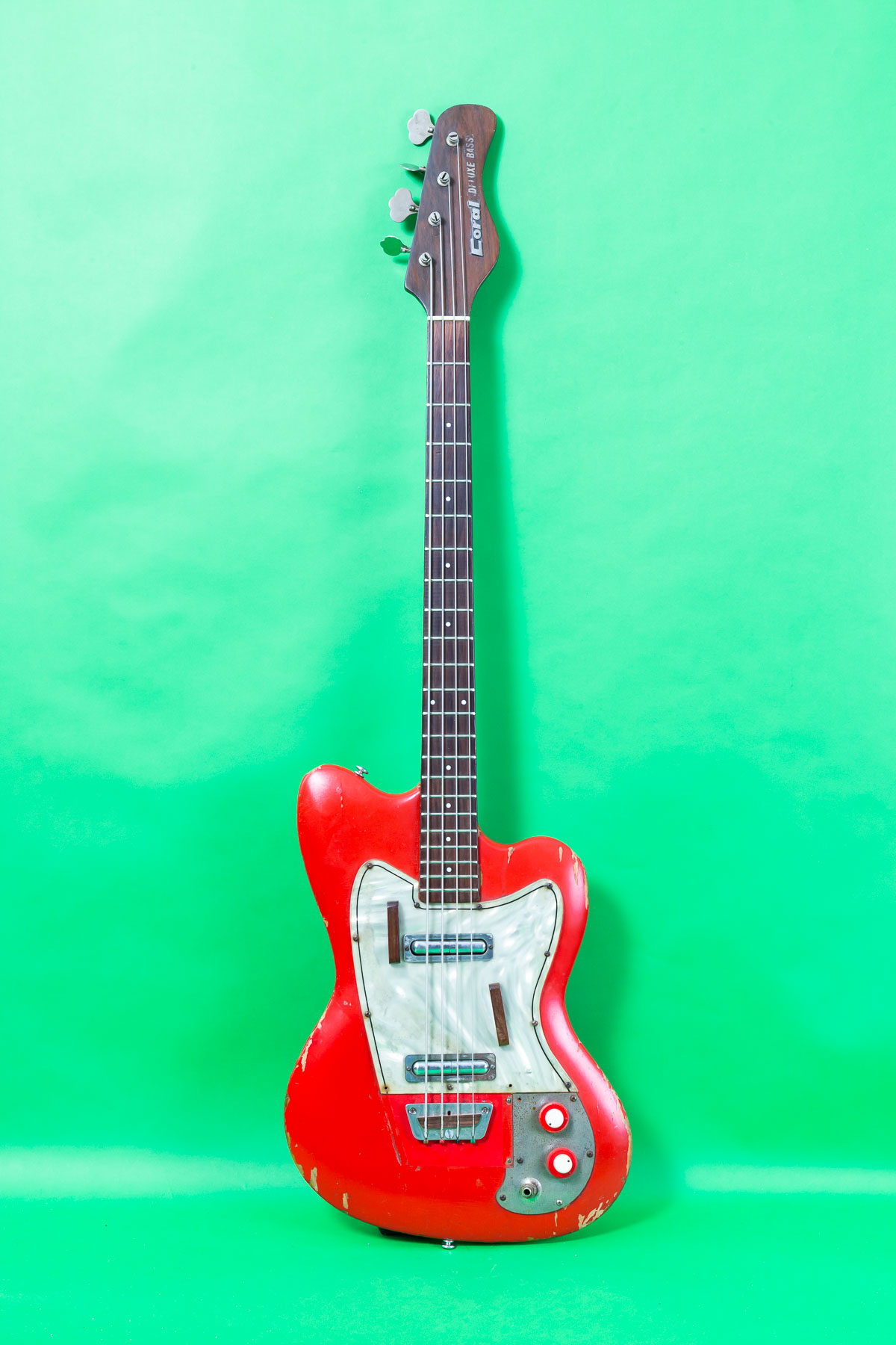Coral Deluxe Bass 1967 Red Bass For Sale Jay Rosen Music