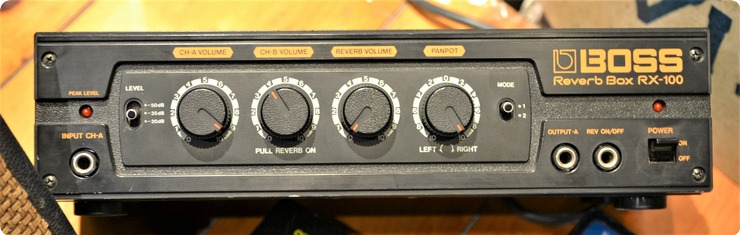 Boss Reverb Box RX 100 1983 Black Effect For Sale Rome Vintage Guitars