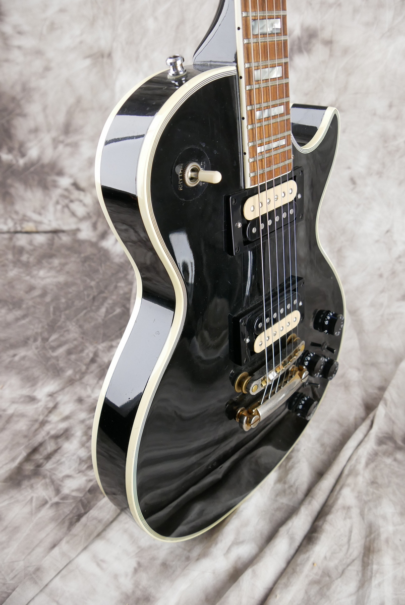 Aztec Copy Of Les Paul Custom 1980's Black Guitar For Sale Vintage ...