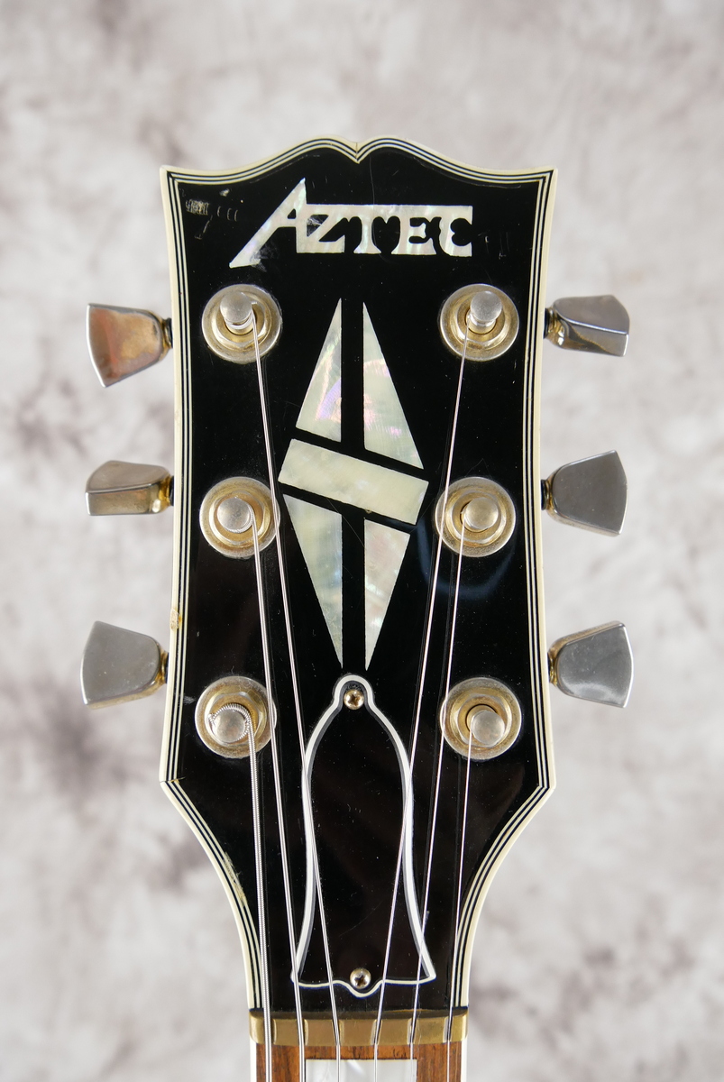 Aztec Copy Of Les Paul Custom 1980's Black Guitar For Sale Vintage ...